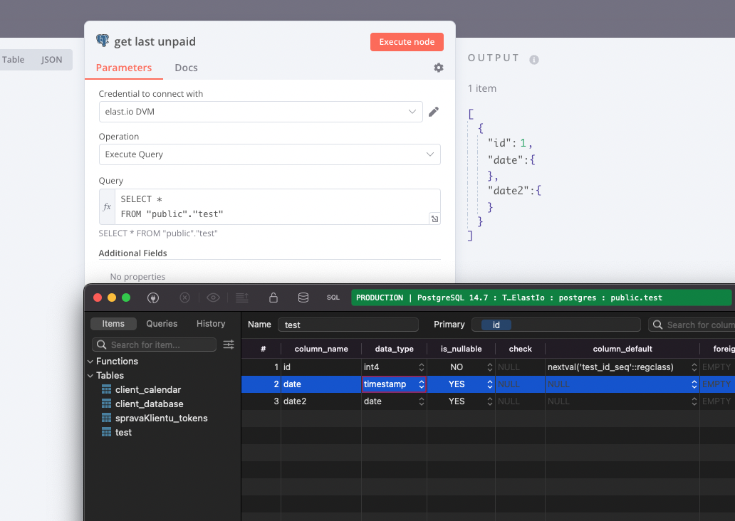 Postgres date / timestamp data_type are showing as empty objects · Issue #5796 · n8n-io/n8n · GitHub