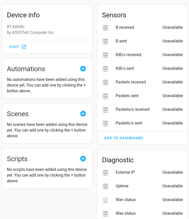 UPnP/IGD. After rebooting the device, all sensors are in the Unavailable status. · Issue #90270 ...