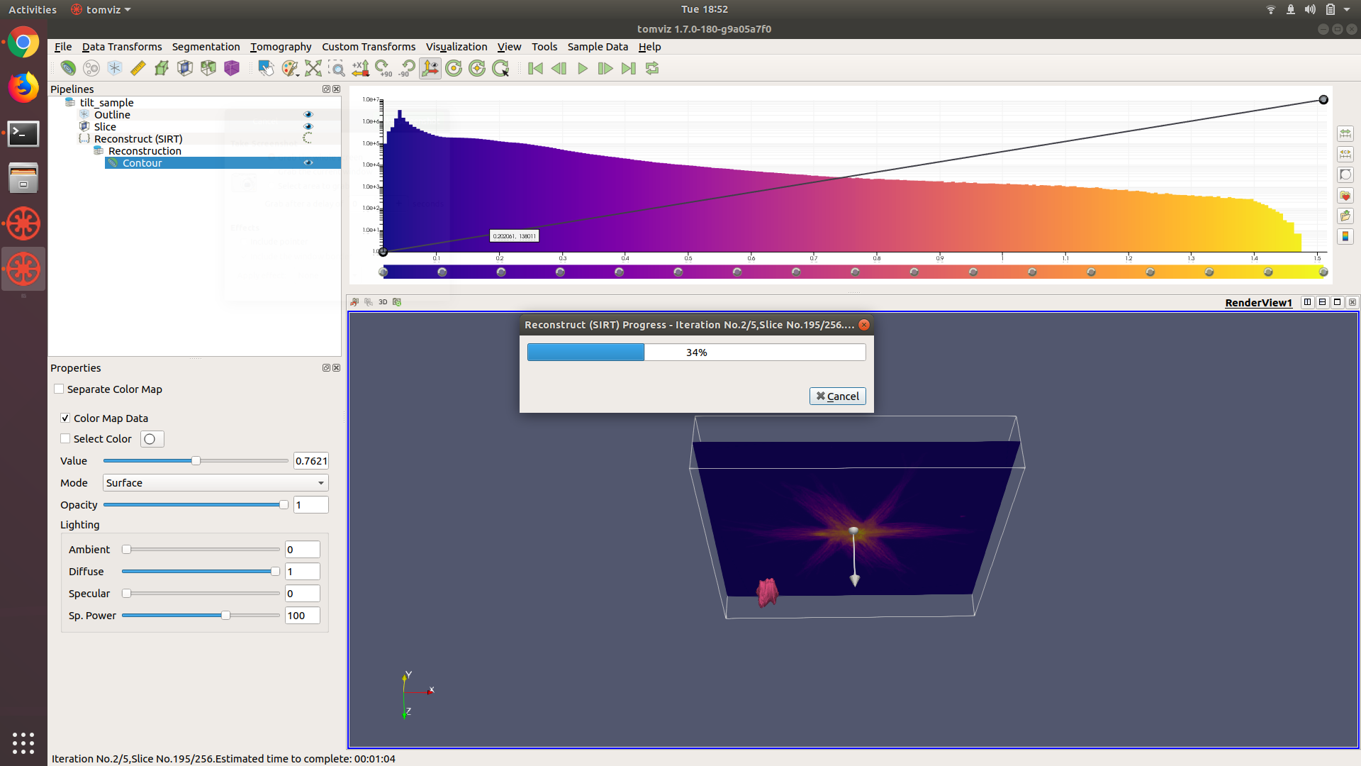 Reconstruction issues for external pipelines · Issue #1974 · OpenChemistry/tomviz · GitHub