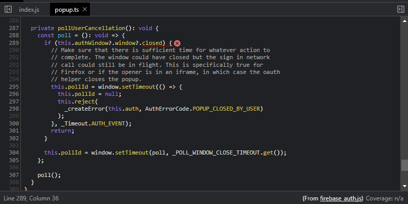Cross-Origin-Opener-Policy policy would block the window.closed call error while using google ...