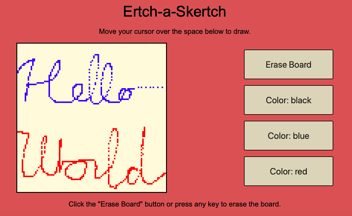 Github Dbielik236etch A Sketch A Digital Version Of An Etch A Sketch Using Javascript Html