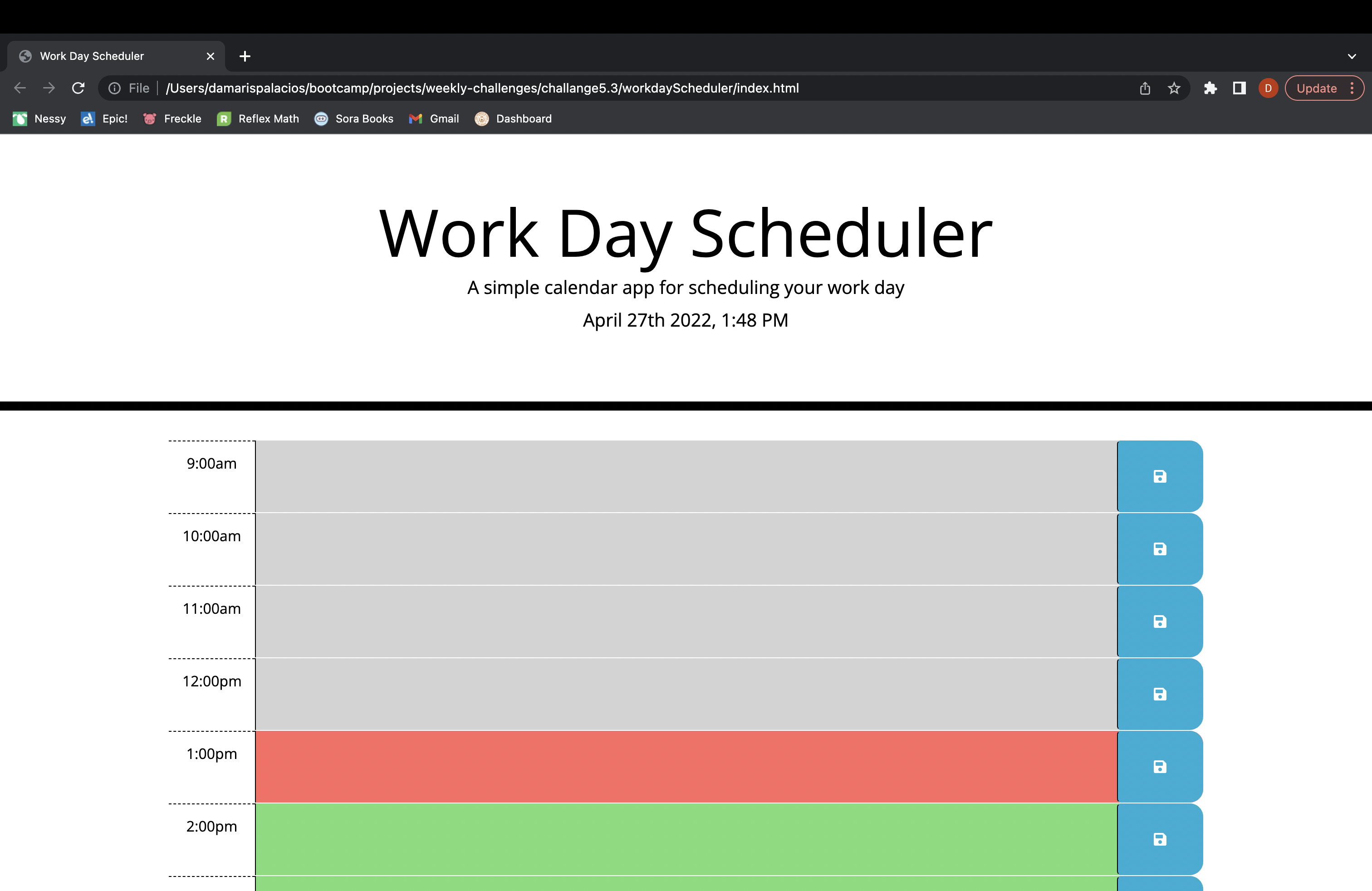 GitHub - dslpz/workdayScheduler