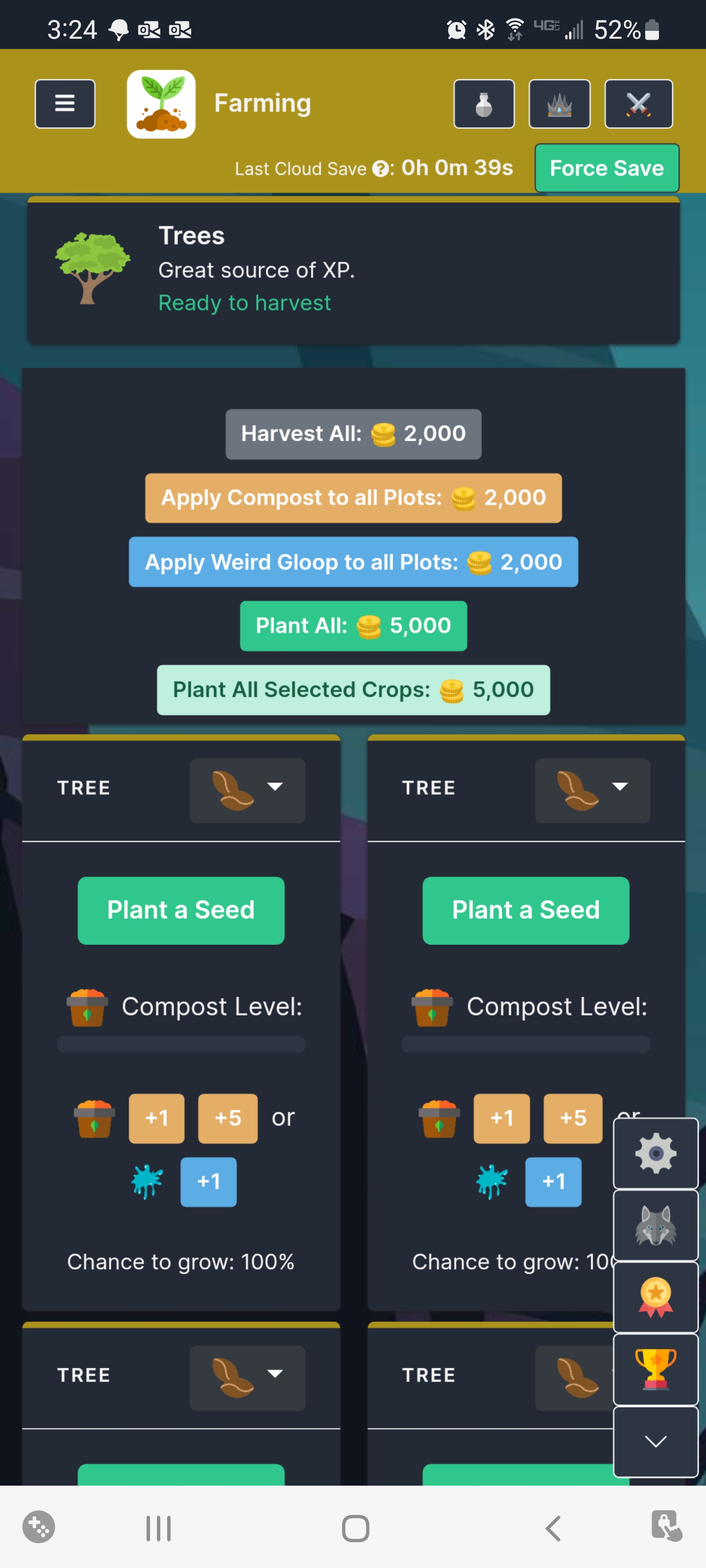 [Bug]: Can't plant trees · Issue #2693 · MelvorIdle/melvoridle.github.io · GitHub