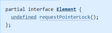 `Element.requestPointerLock()` conflict of Standard · Issue #29259 · mdn/content · GitHub
