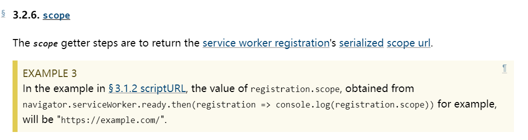 the description of `ServiceWorkerRegistration: scope property` is not quite accurate · Issue ...
