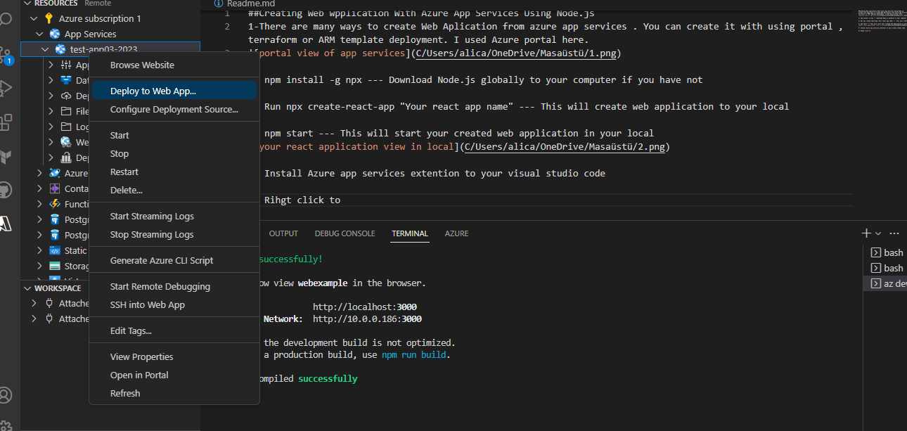 GitHub - alicgrdmr1845/Creating-web-app-with-azure-app-services