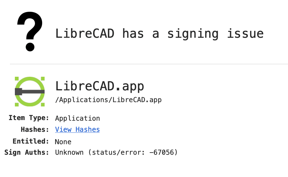v2.2.0-rc4 M1 Build Doesn't Open · Issue #1548 · LibreCAD/LibreCAD · GitHub