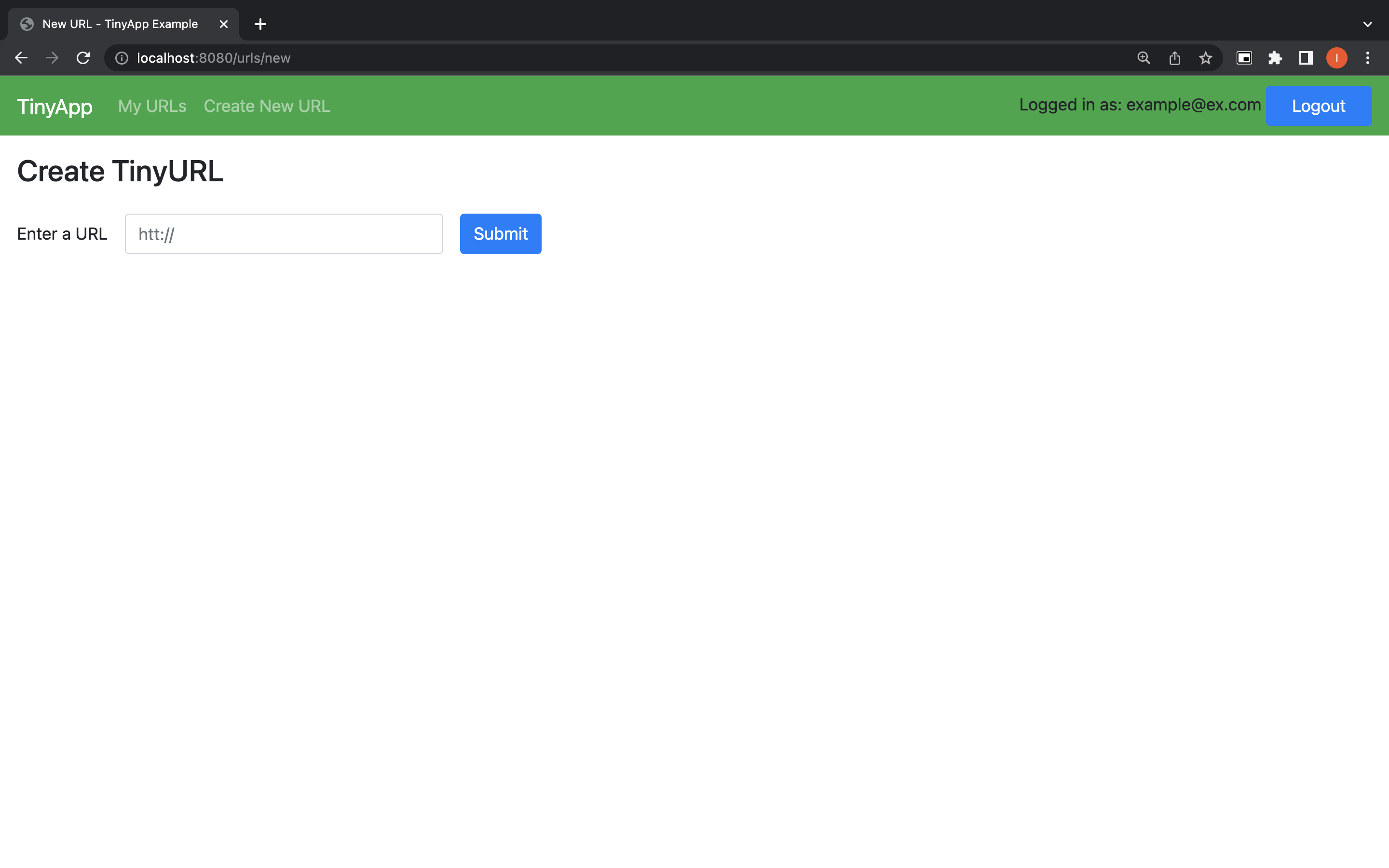 GitHub - BurritoCarlito/tinyapp