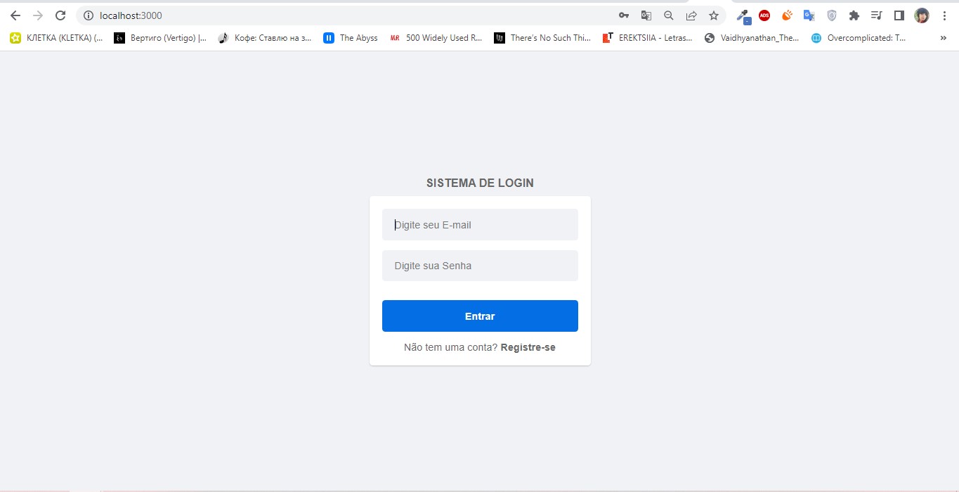 Github Brendamoura1997 Login Com Reactjs Este Repositório Tem Como Objetivo Armazenar Um