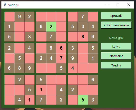 Github Marcinkaplonpython Sudoku Sudoku In Python With Gui