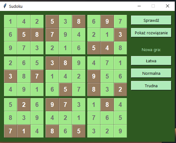 GitHub - marcinkaplon/python-sudoku: Sudoku in Python with GUI