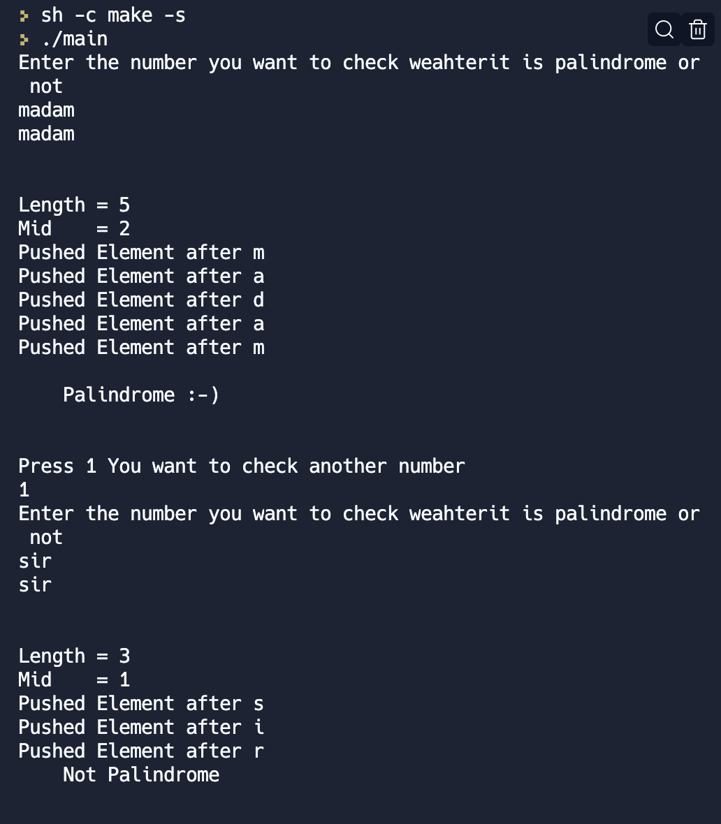 Github Zyn10palindromeusingstack Find Palindrome Using Stack In Cpp 5355