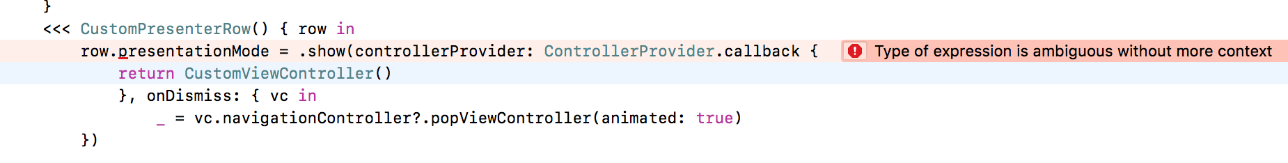 SelectorRow documentation is corrupt · Issue #1282 · xmartlabs/Eureka · GitHub