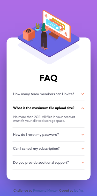GitHub - joy21fs/frontend-mentor-challenge-faq-according-card
