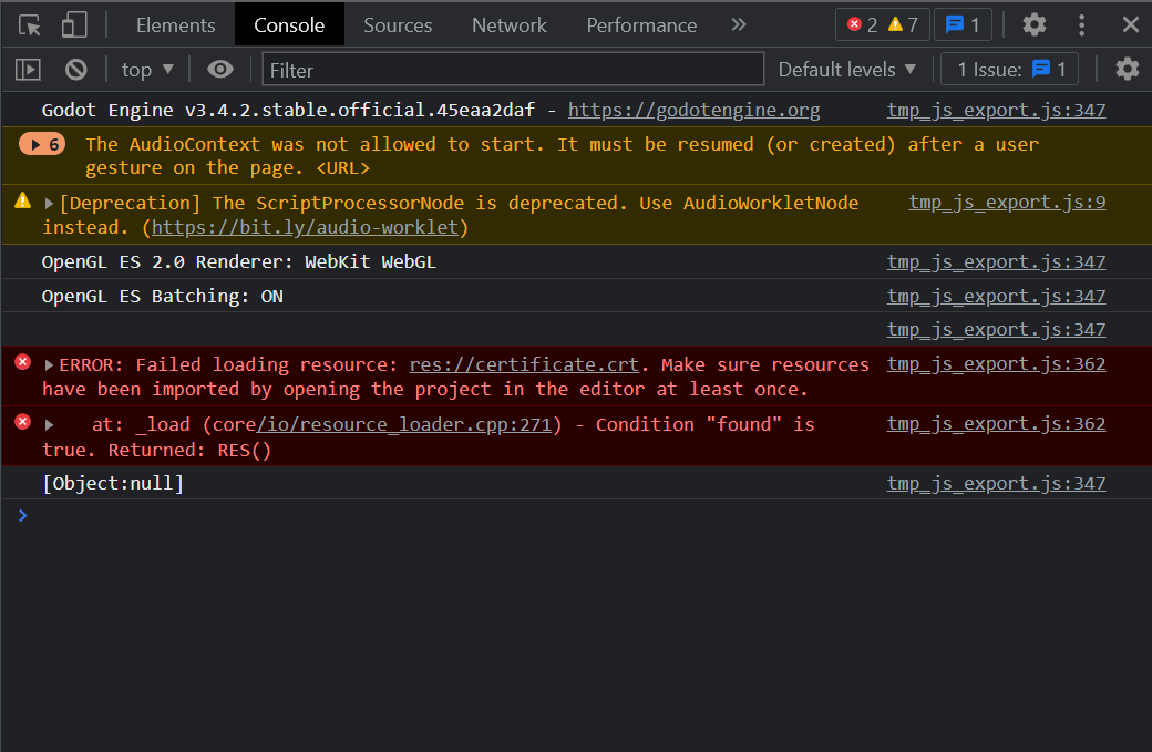 Loading X509Certificate resource does not work with HTML5 · Issue #58263 · godotengine/godot ...