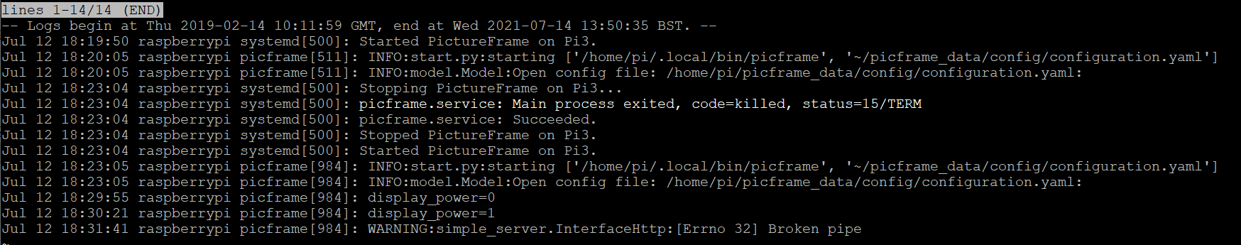 Raspi Debian Desktop installation No Images shown as a Service · Issue #147 · helgeerbe/picframe ...