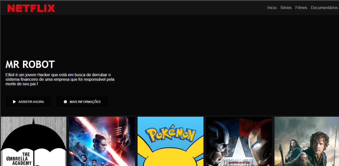 GitHub - devarkano/Netflix-interface-: Replicando a interface do ...