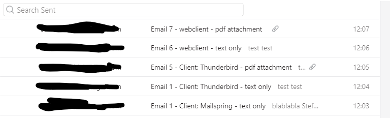 Bug: Outgoing SMTP Email not saved in Sent when it has an attachment ...