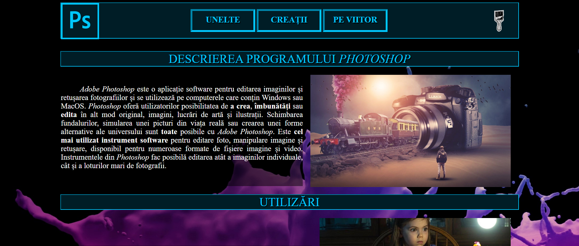 GitHub - mandrei09/Despre-Photoshop: This project is a web application that shows the basics of ...