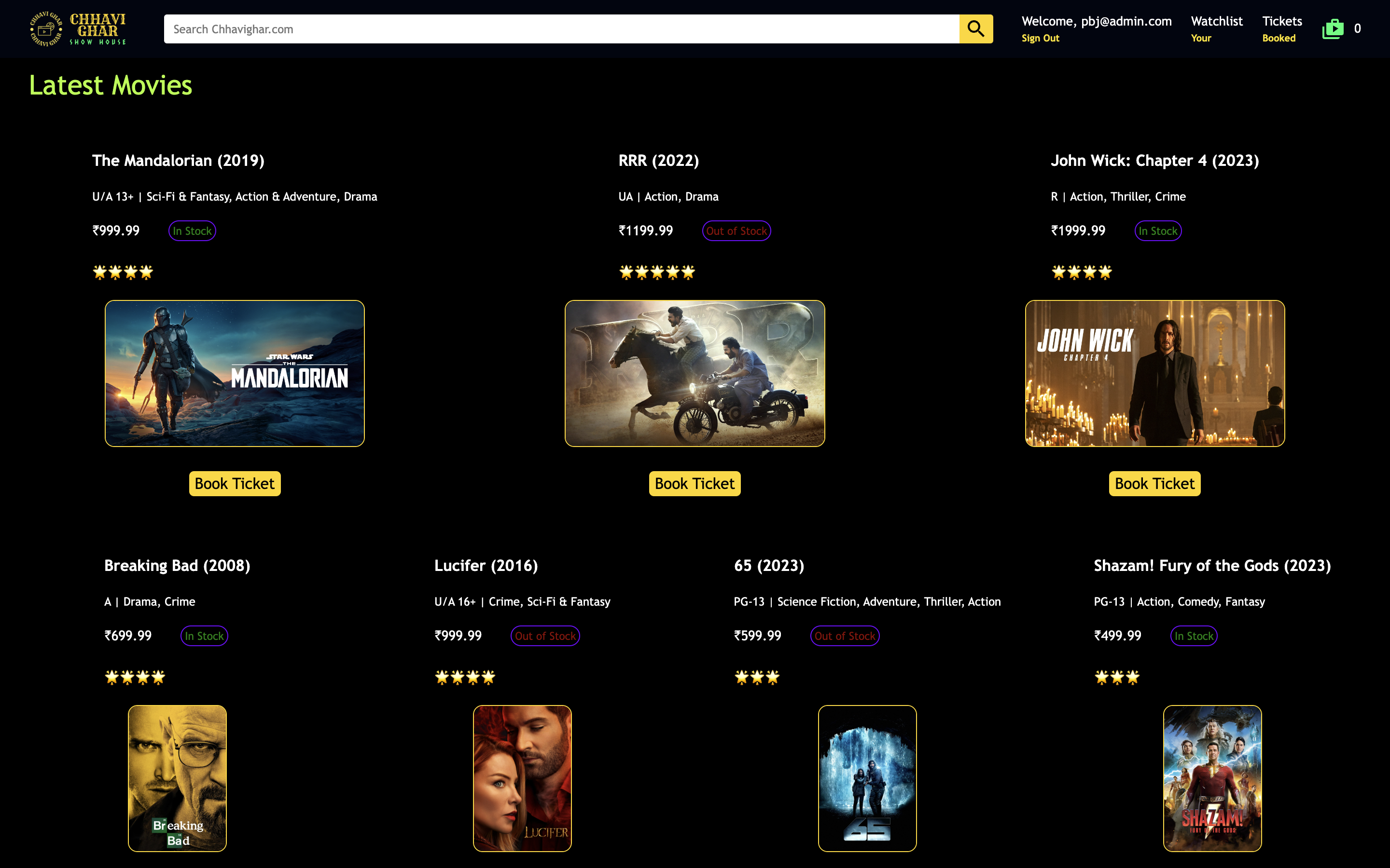GitHub - ami-pbj/Chhavi-Ghar: A full stack movie booking web application built on Java, Spring ...