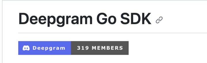 Add Discord Badge To The Top Of The Readme · Issue 142 · Deepgram Deepgram Dotnet Sdk · Github