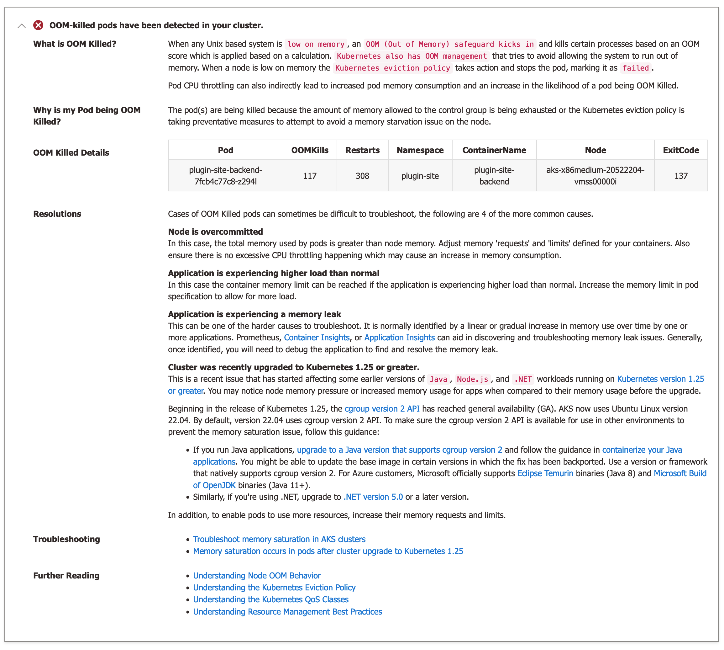 Plugin Site Backend Oom Killed · Issue 3774 · Jenkins Infrahelpdesk