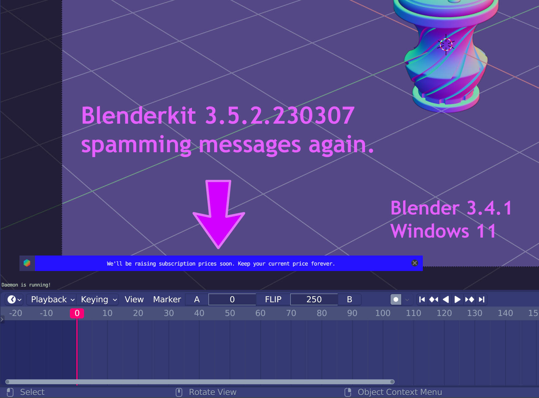 Blenderkit is spamming tips (again) · Issue #570 · BlenderKit/BlenderKit · GitHub