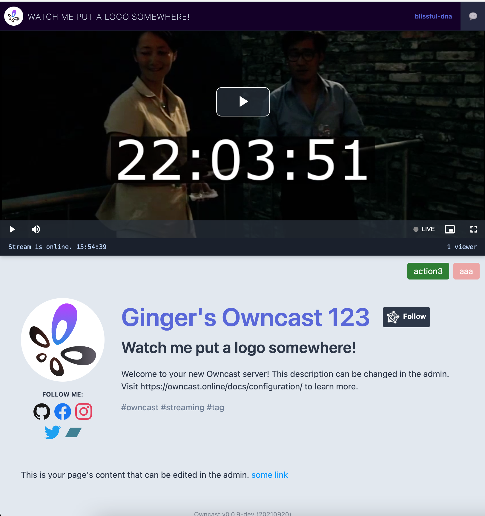 Fediverse Follow button and modal UI · Issue #1372 · owncast/owncast · GitHub