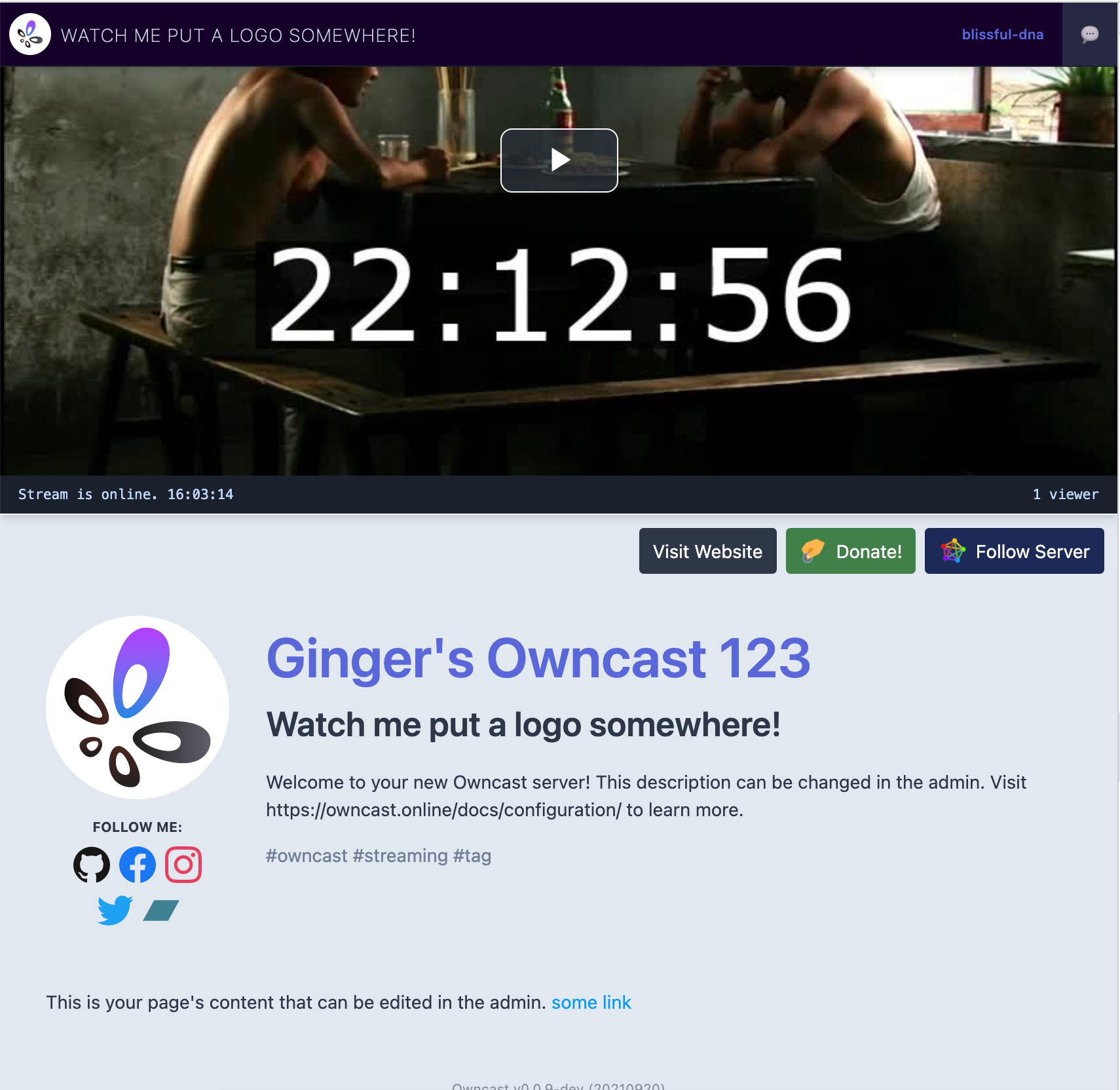Fediverse Follow button and modal UI · Issue #1372 · owncast/owncast · GitHub
