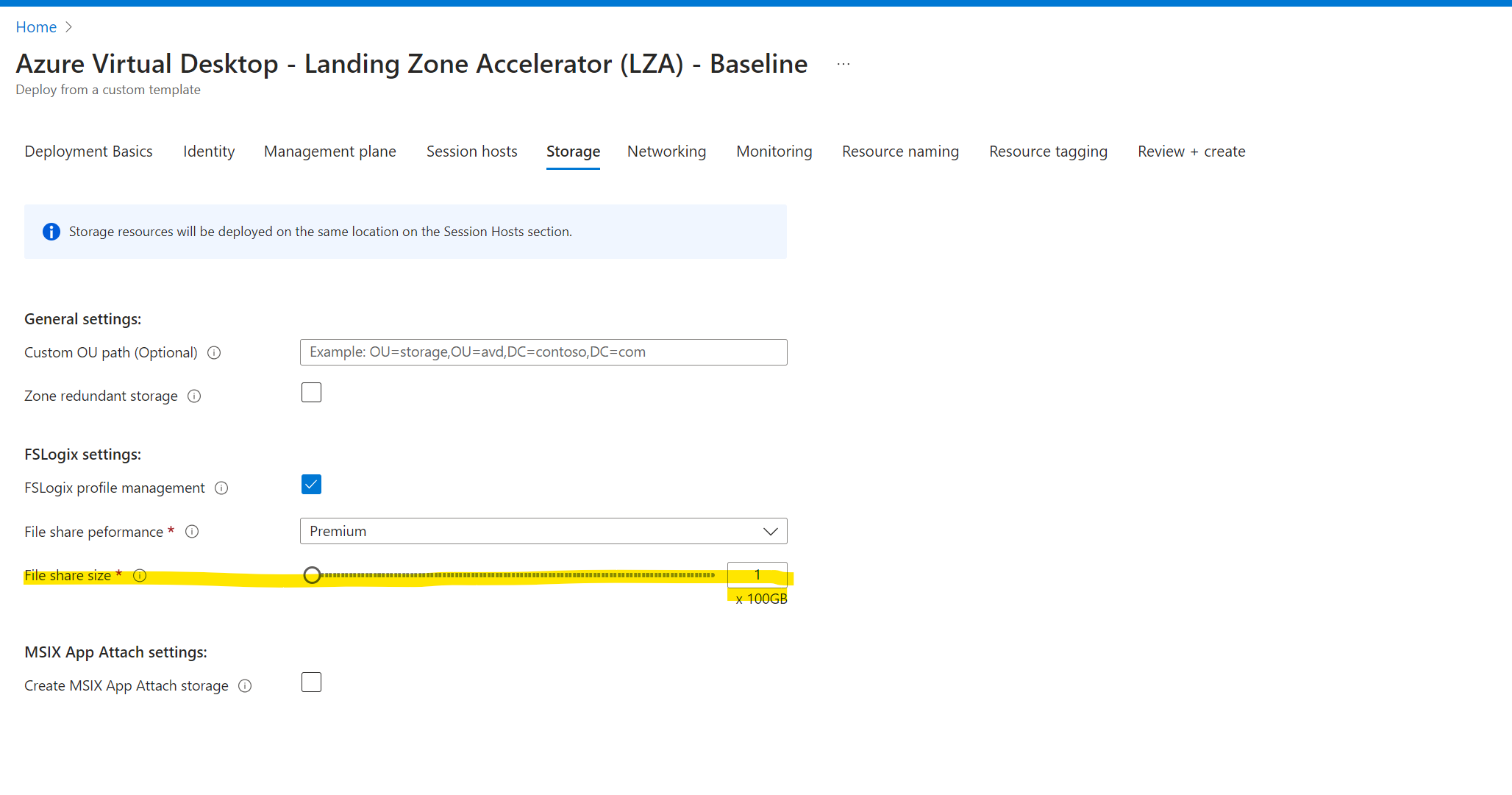 Issue Portal Ui Storage Account Quota · Issue 409 · Azureavdaccelerator · Github 8120