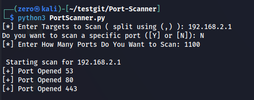 GitHub - wizz117/Port-Scanner
