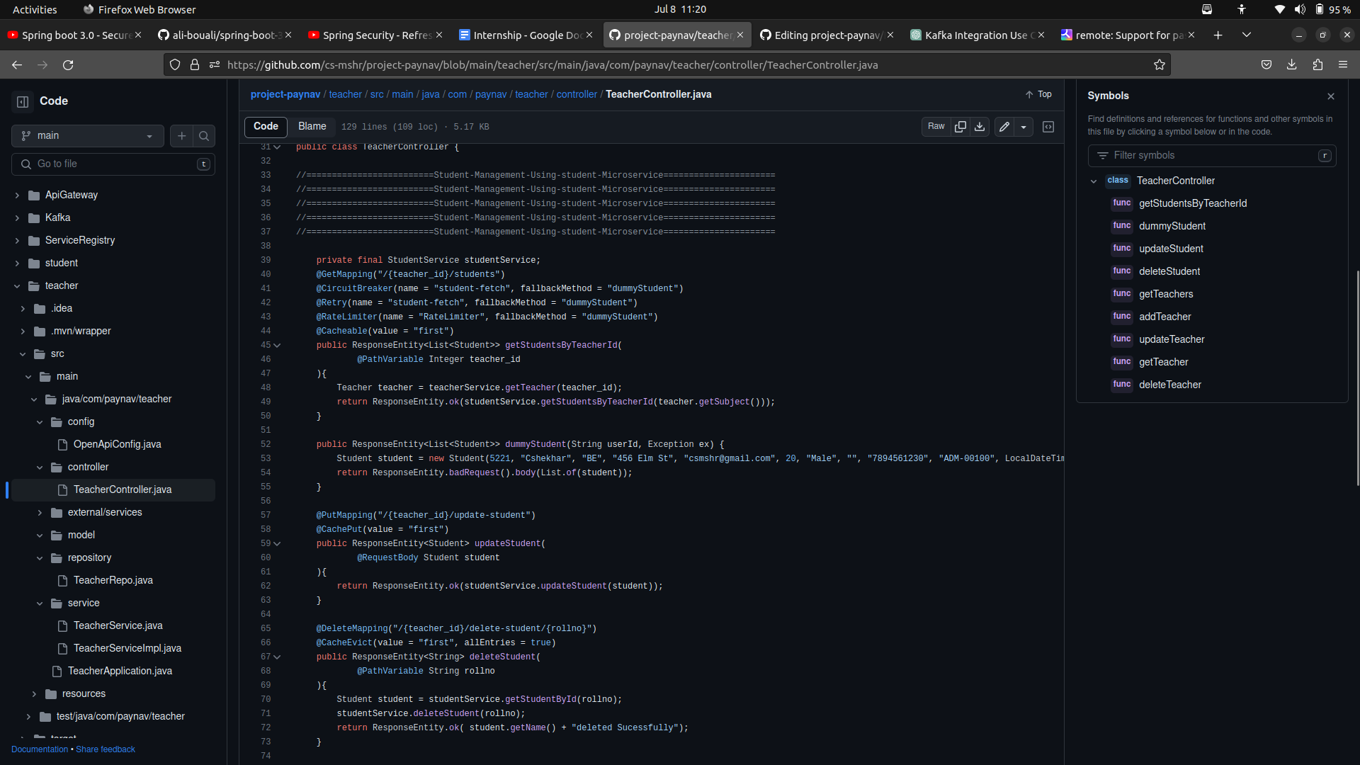 GitHub - cs-mshr/FusionGate: Microservices based Management software with API Gateway, Caching ...