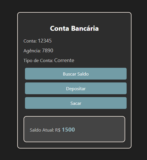 GitHub - Amandaaaz/BancoSimulator: Simula uma conta bancária onde pode visualizar o saldo, sacar ...