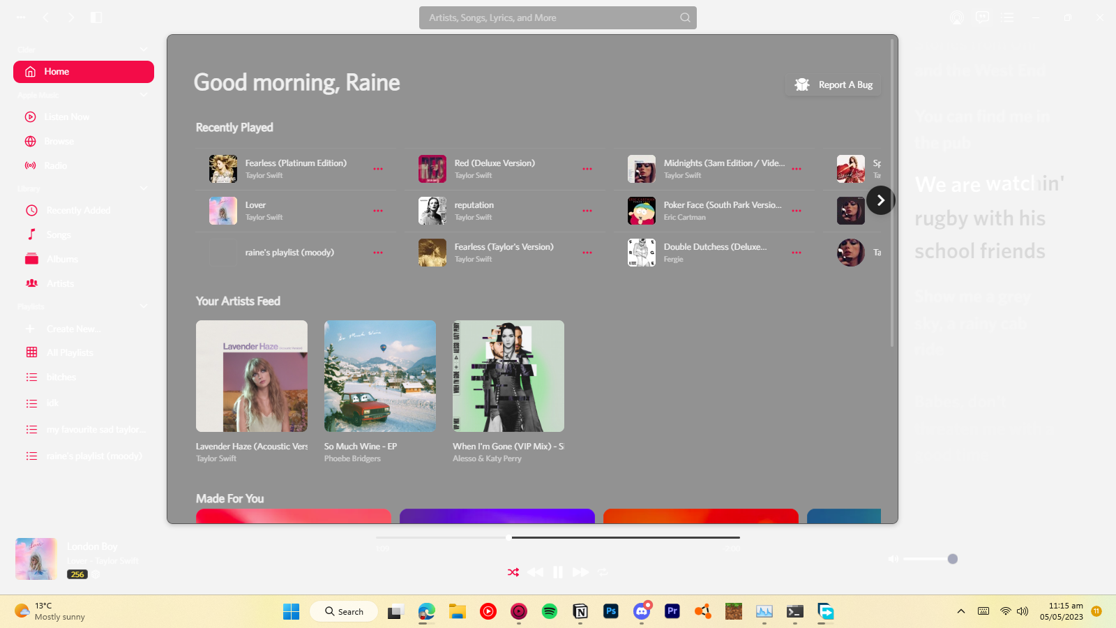 [Bug]: When using Windows in light mode, the Mica effect for the background switches to a light ...