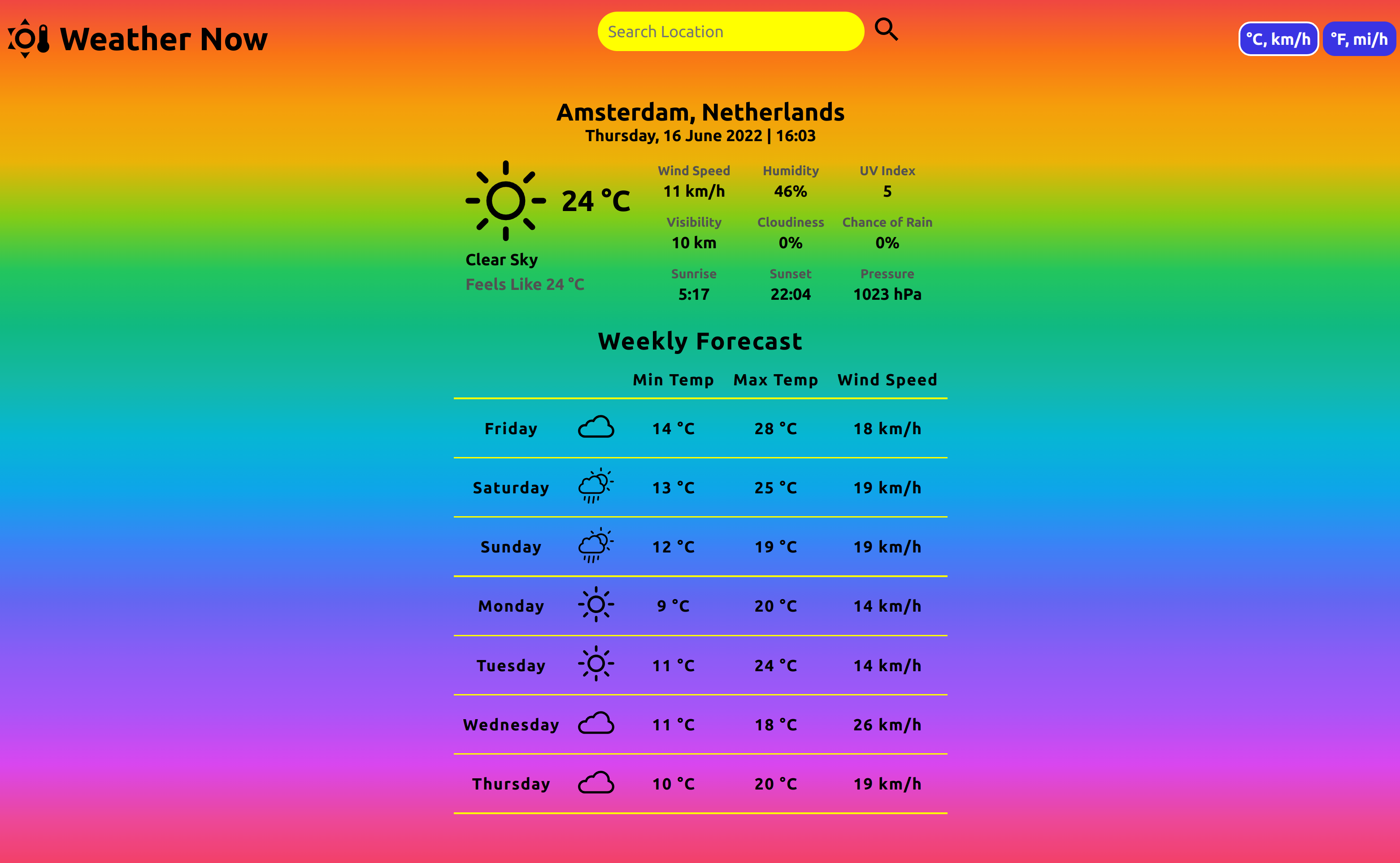 GitHub - EmbryonicDev/weather-app