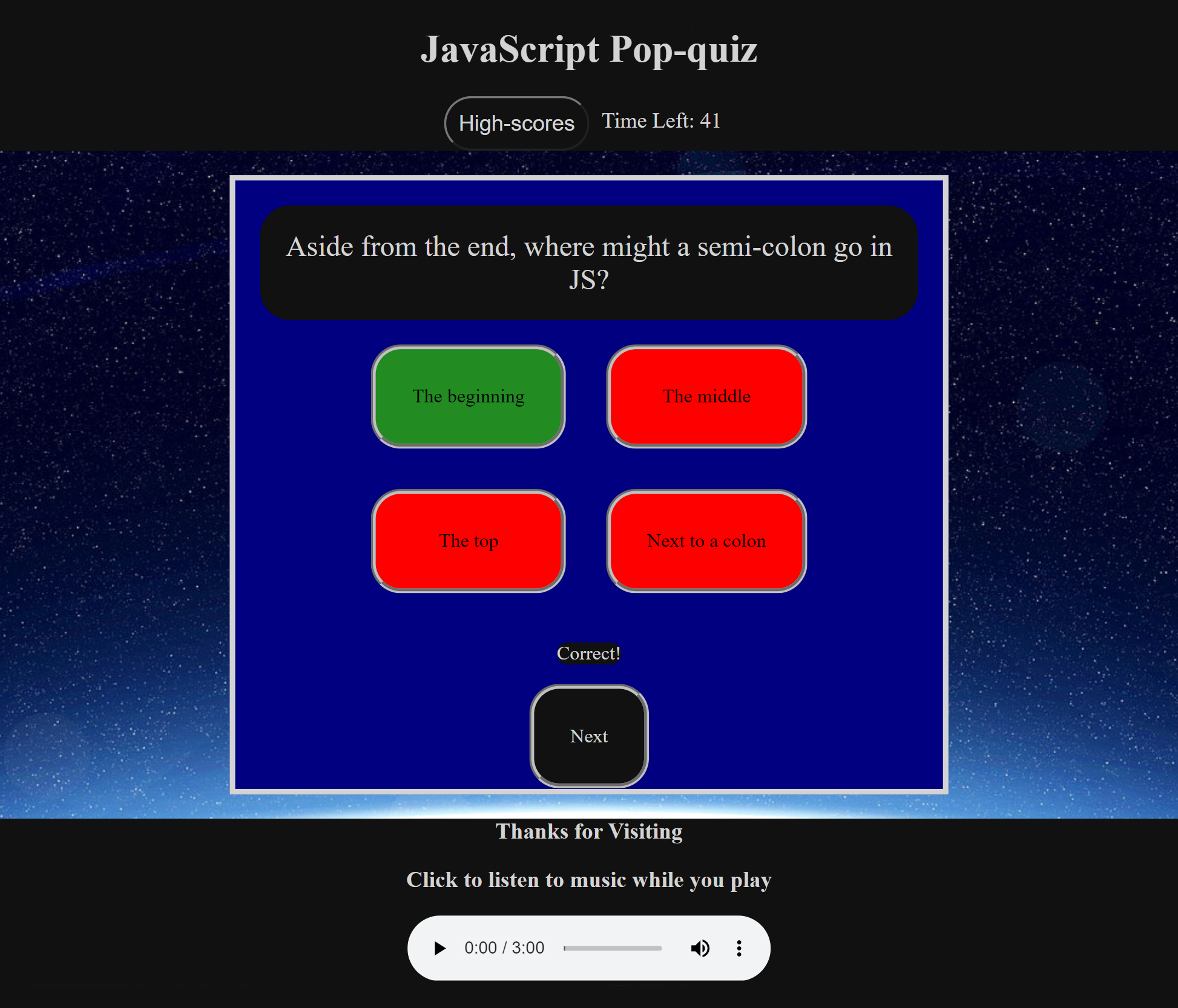 GitHub - RMcwey/JavaScript-Quiz