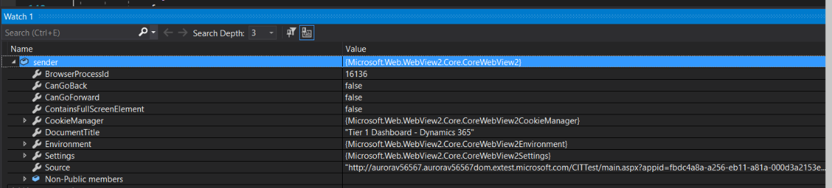The sender object for ProcessFailed event is garbled when webview2 instance is killed from task ...