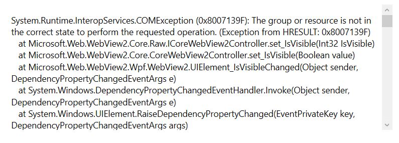 The sender object for ProcessFailed event is garbled when webview2 instance is killed from task ...