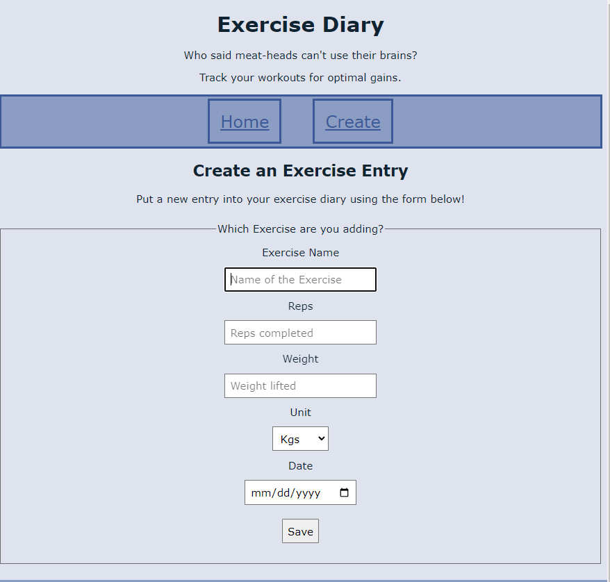 GitHub - winstuhn/Fitness-Journal: Full-stack CRUD App that allows users to track work-out progress.
