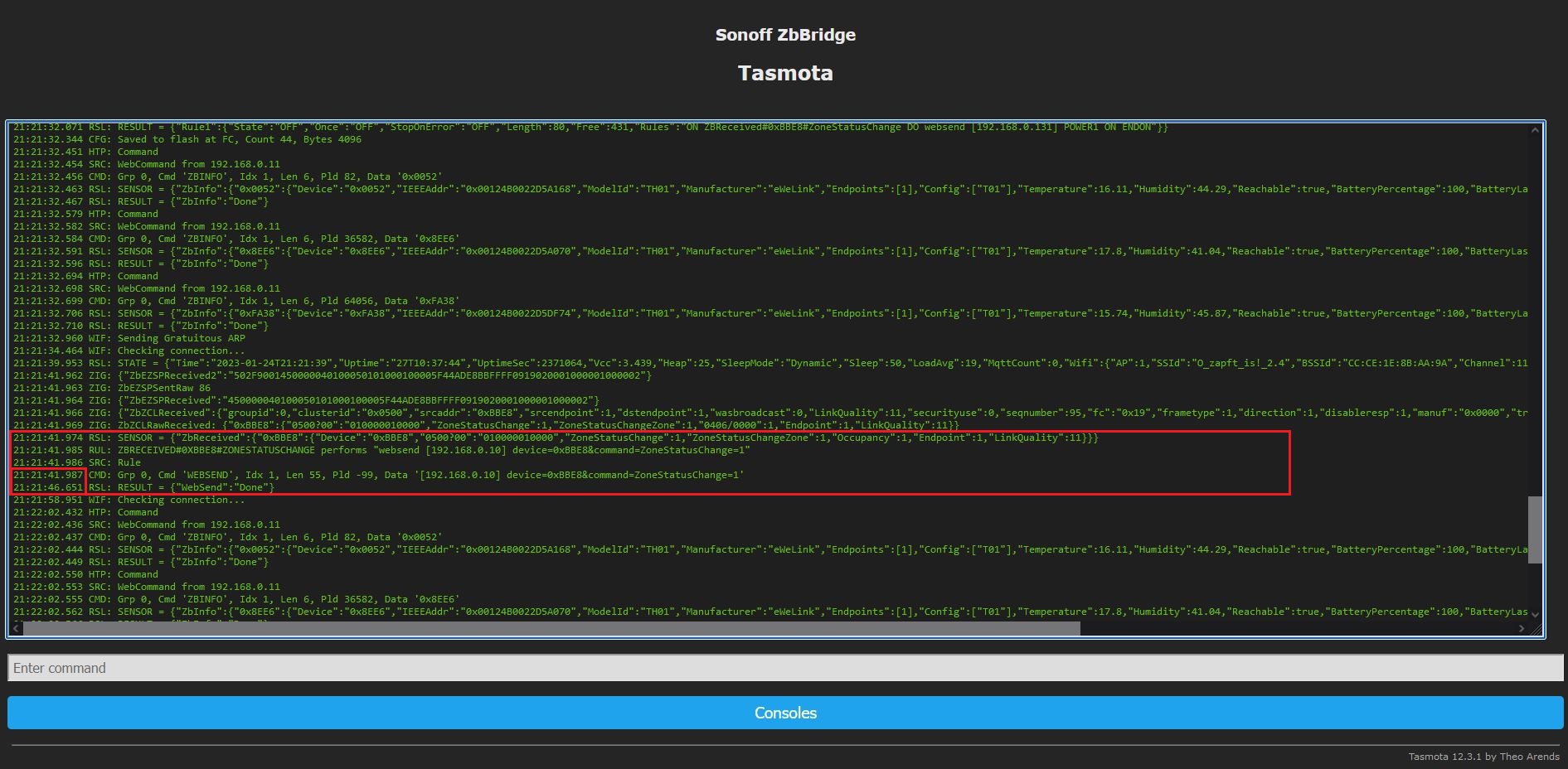 5 seconds time delay after websend between Tasmota device and computer · arendst Tasmota ...