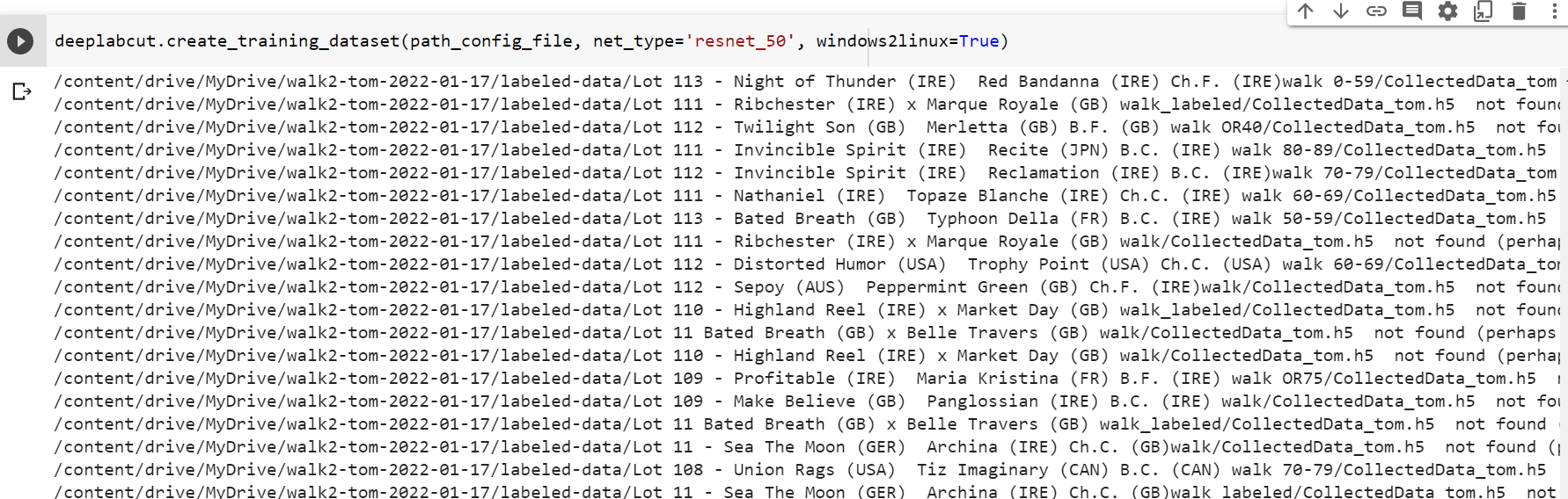 Colab : not recognizing labeled images after upload · Issue #1639 · DeepLabCut/DeepLabCut · GitHub