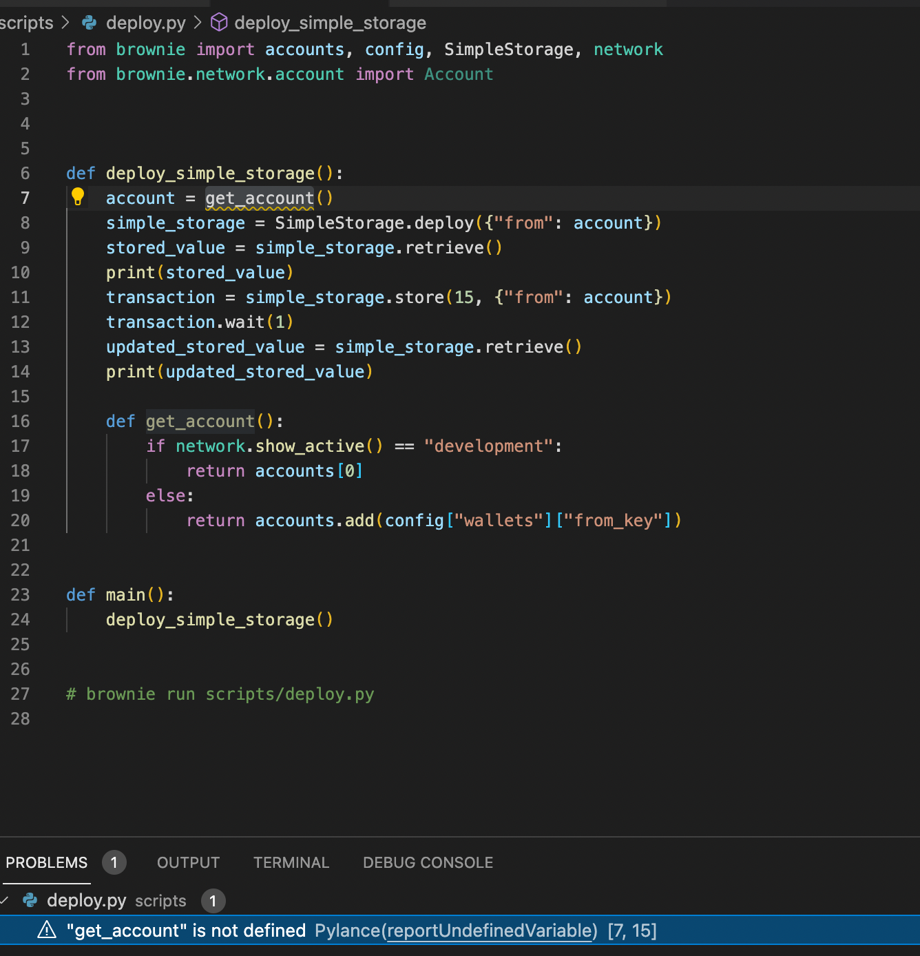  get account Is Not Defined Issue 817 Smartcontractkit full blockchain solidity course py 