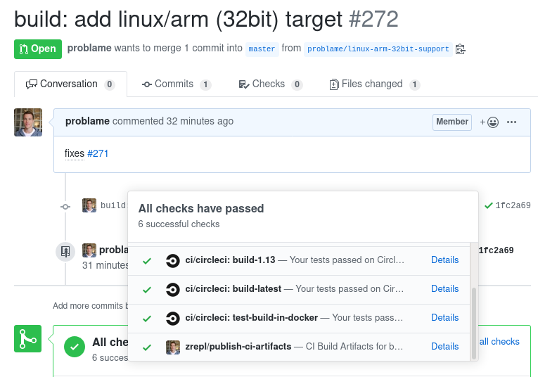Support for `armhf` architecture (e.g. ARMv7 32-bit) · Issue #271 · zrepl/zrepl · GitHub