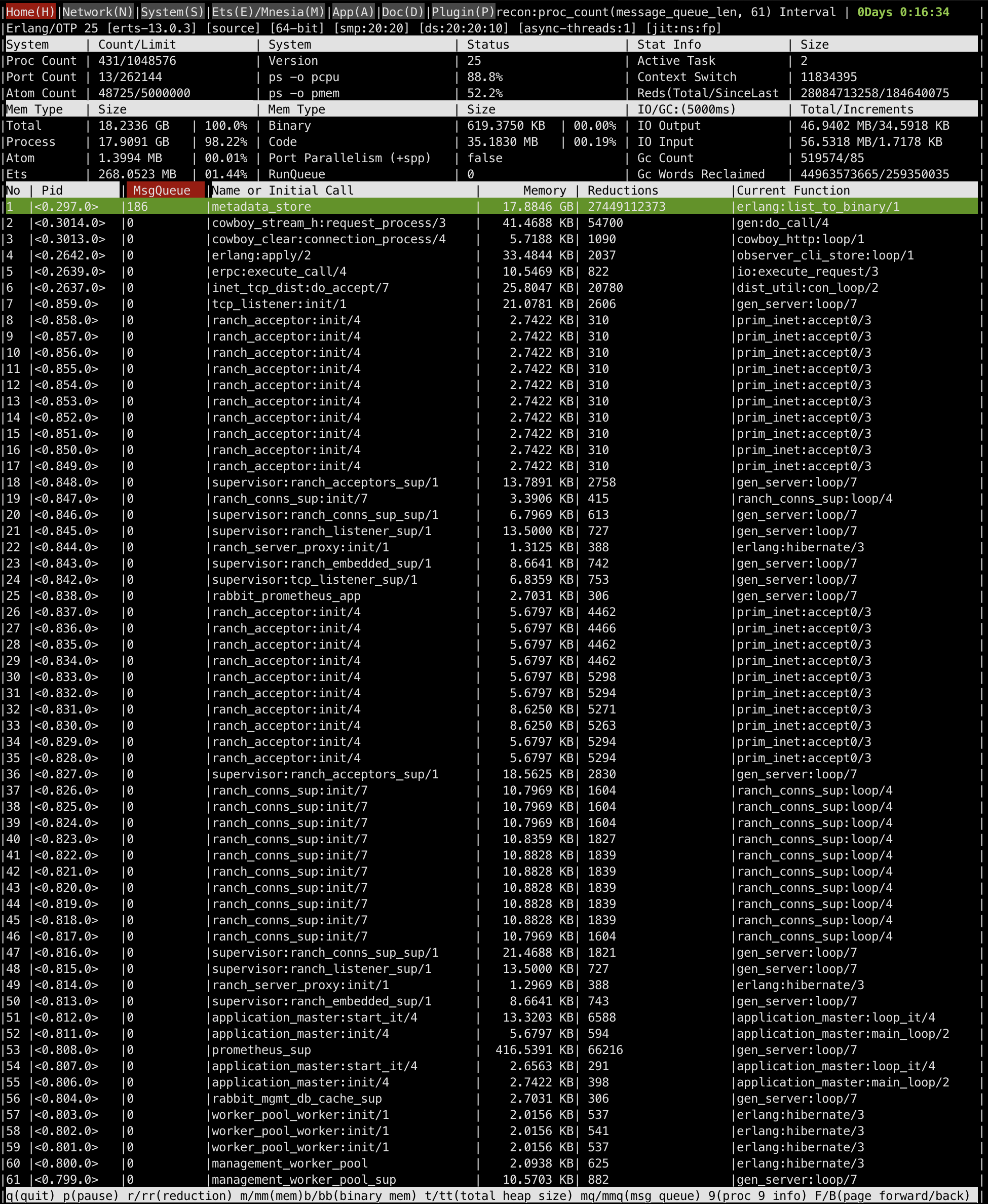 Khepri: very high memory usage duing migration from Mnesia · Issue #5339 · rabbitmq/rabbitmq ...
