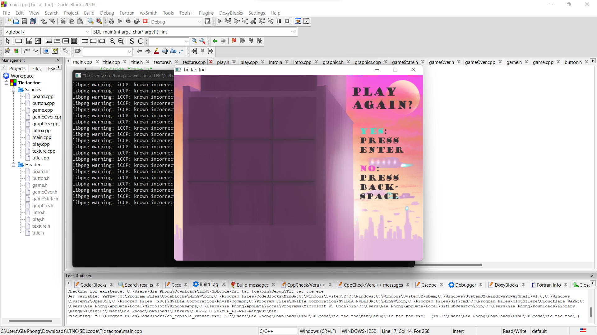 GitHub - GPhong812/Tic-tac-toe: # Tic-tac-toe Game SDL2 LTNC 1. Hướng dẫn cài đặt : Tải file ở ...