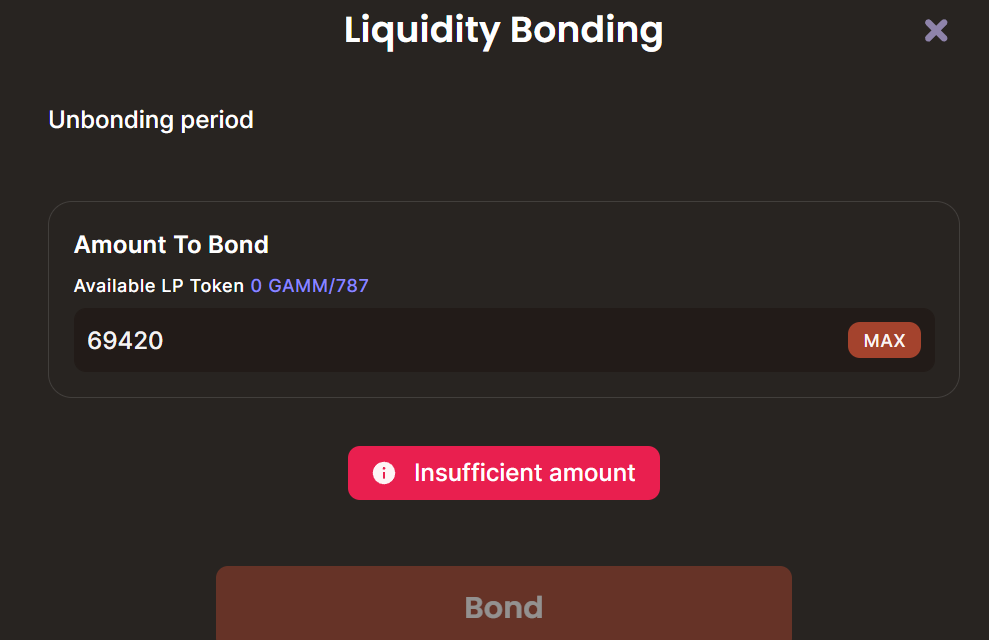 Broken Liquidity Bonding Prompt · Issue #813 · osmosis-labs/osmosis-frontend · GitHub