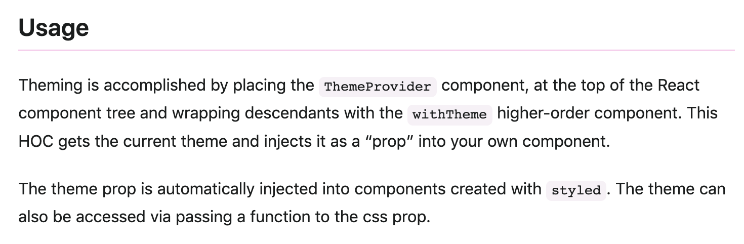(emotion-theming) do i use withTheme or not? · Issue #469 · emotion-js/emotion · GitHub