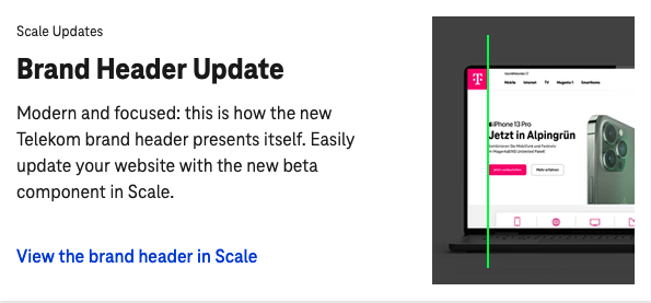 New Header new Content Area? · Issue #1646 · telekom/scale · GitHub
