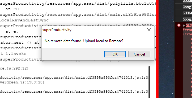 First time sync error. (No correct localLastSync given nullError) · Issue #942 · johannesjo ...
