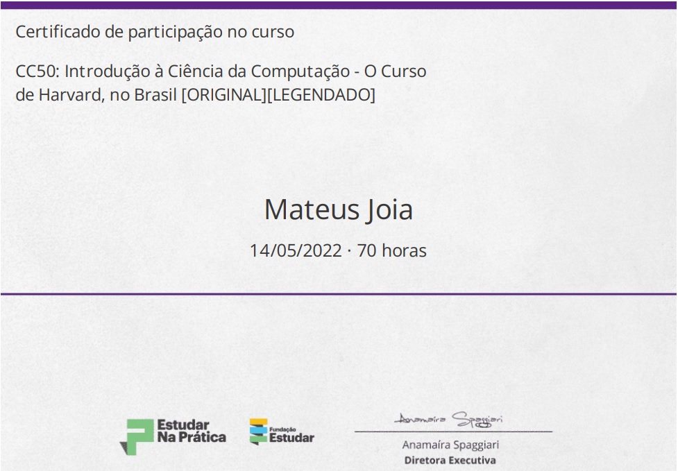 GitHub - MrJoia/CS50-Harvard: CS50 é o curso introdutório de ciências ...